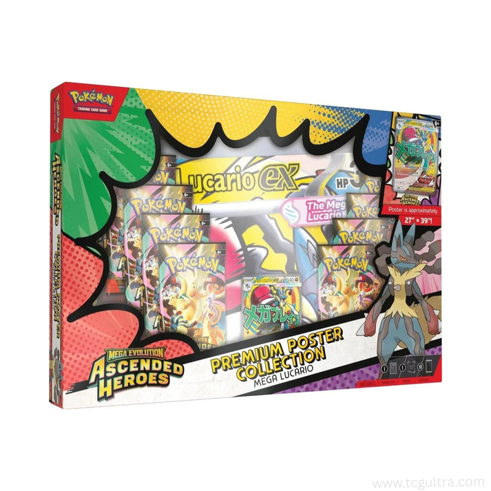 Pokémon TCG Mega Evolution Ascended Heroes Premium Poster Collection ...